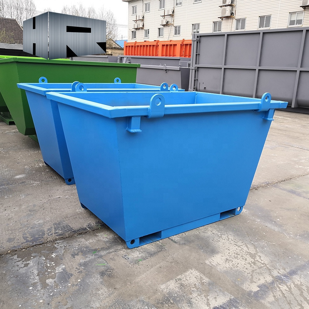 Buy 1m Mobile Heavy Duty Industrial Steel Waste / Trash Skip Bins from ...