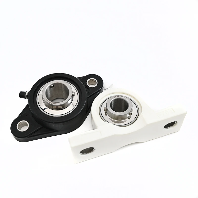 Buy 20mm Bore 2 Bolts Pbt Plastic Flange Housing Plummer Pillow Block Bearing Unit P204 Suc204 ...
