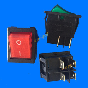 Buy 25a Rocker Switch 250v Push Button Green Lighted Big Rocker Switch ...