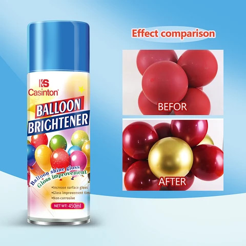 Buy 450ml Balloon Brightener Antioxidant Increase Balloon Shine Spray ...