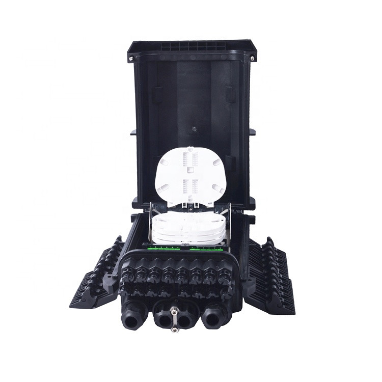 Buy 96 Cores Cable Splice Closure Horizontal 1x16 Plc Splitter Inline ...