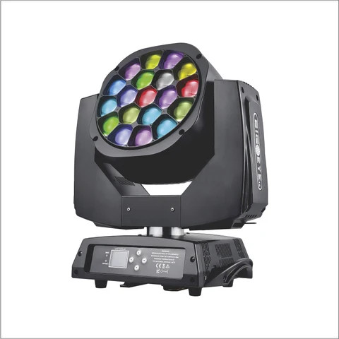 Buy Big Bee Eye Light 19x15w Rgbw 4in1 Moving Head Light Led Zoom Wash ...