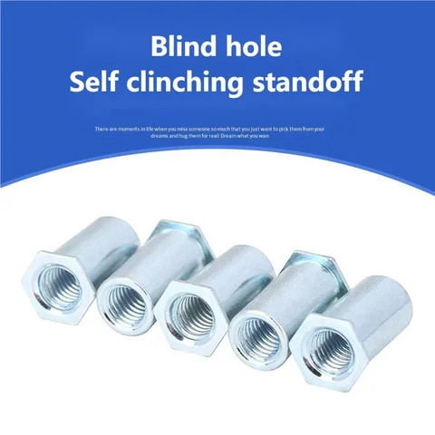 Buy Carbon Steel Zinc Plated Hex Grounding Through /blind Hole Threaded ...