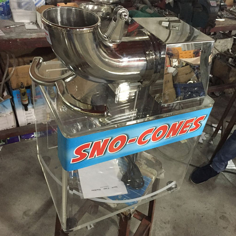 Buy Commercial Electric Snowflake Tube Ice Block Shaver Crusher Machine ...