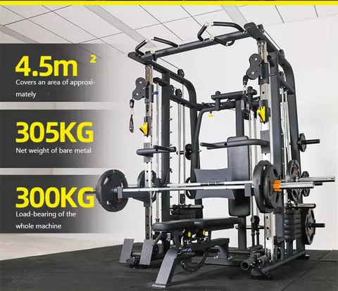 Buy Commercial Fitness Multi Functional Smith Machine 3d Gym Equipment ...