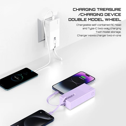 Buy Fast Charging Power Bank Double Usb Portable 10000mah Power Bank ...