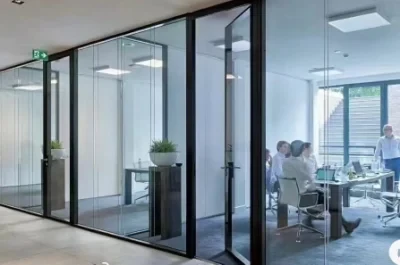 Buy Glass Partition: Translucent Design, Free Switching Of Office Space ...