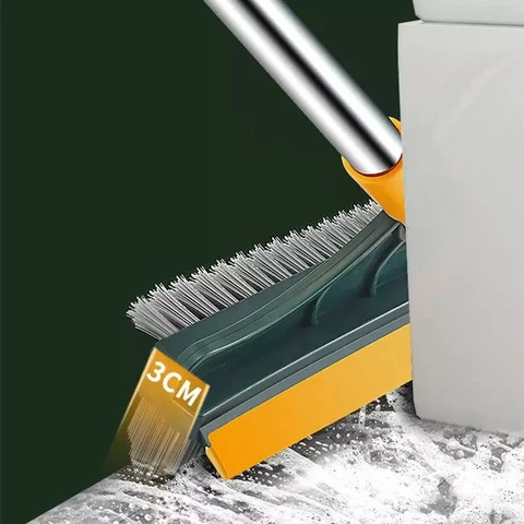 Buy Hard Bristle Floor Brush Bathroom Corner Toilet Tile Brush Glass ...
