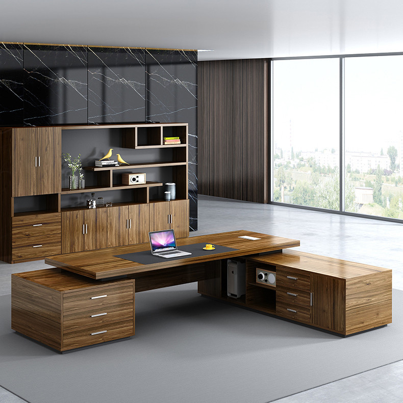 Buy Hot Sell Luxury Modern Design L Shaped Wood Boss Ceo Work Executive ...