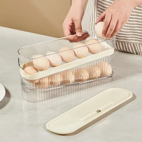 Buy Hot Selling 2-layer Pet Plastic Egg Storage Container Box Foldable ...