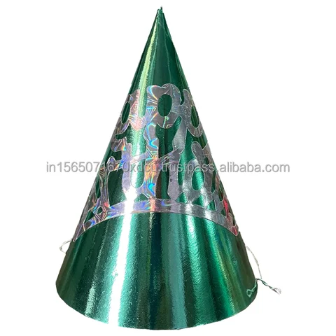 Buy India-made Foil/laser Cut-out Birthday Party Headgear Paper Hats ...