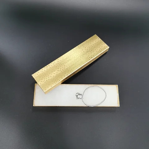 Buy Jewelry Box 8x2x1 Wholesale Cardboard Necklace Paper Box Cotton ...
