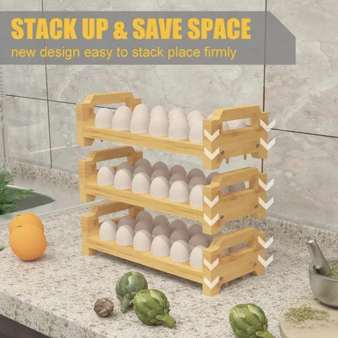 Buy Multi-layer Modern Stackable Keep Eggs Fresh Holder Shelves ...