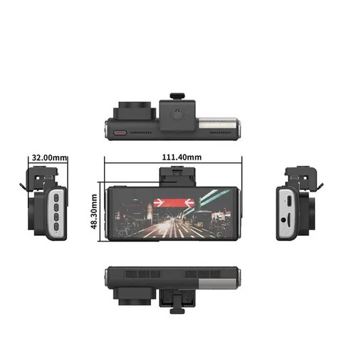 Buy New Hd 4k Tachograph Front And Rear Dual Recording Night Vision Hd ...
