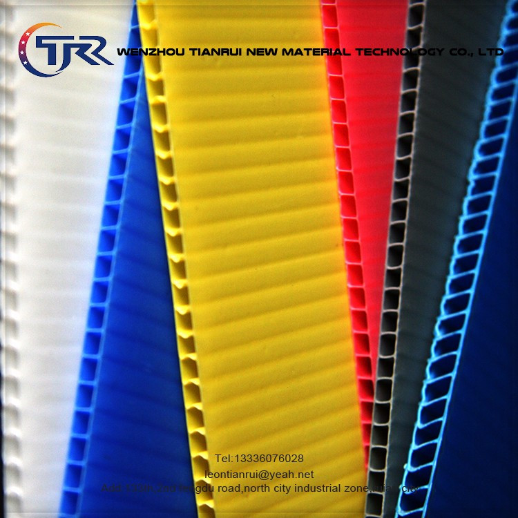 Buy Plastic Corrugated Honeycomb Cardboard Sheet 2mm 3mm 4mm 5mm 6mm Corrugated Plastic Sheet ...