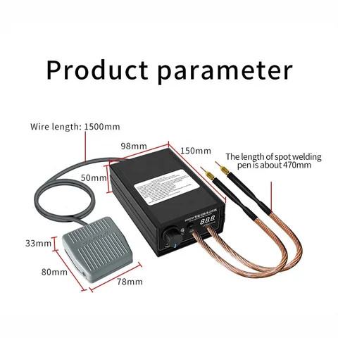 Buy Portable Transistor Diy Mini Spot Welding Machine 18650 Lithium ...