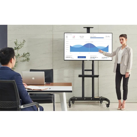 Buy Powerpoint Carte Wall Mount Bracket Fcc Ce Zoom Carts Used 55 Inch ...