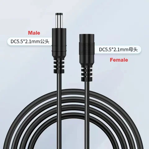 Buy Pure Copper Core Power Supply Dc Wire Male And Female Extension ...