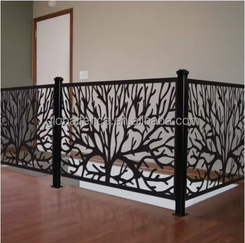 Buy Reilbu Laser Cut Aluminum Panel Railing For Deck Balcony from ...