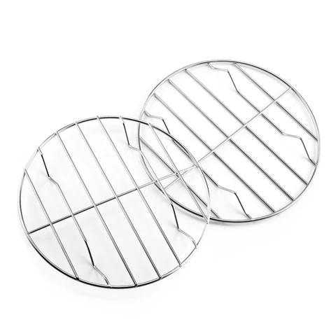 Buy Rq-8101s Round Multi Steam Rack Iron Cooking Grid Grill Roasting ...