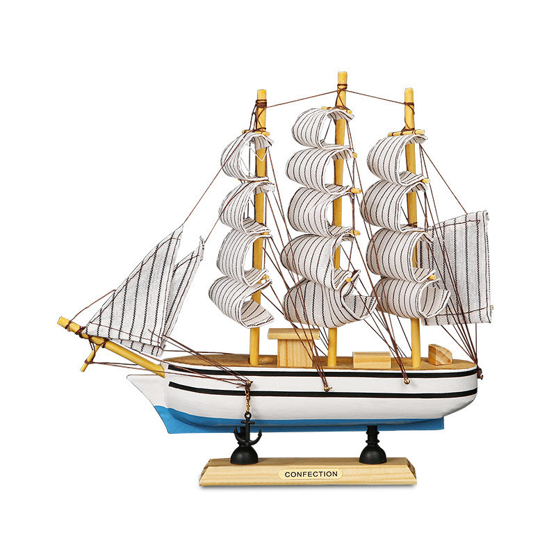 Buy Sailboat Ship Model Craft Miniature Wood Handmade Art Craft For ...