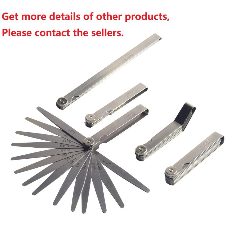 Buy Stainless Steel Filler Feeler Gauges Blade Thickness Gauge 32 ...