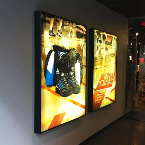 Buy Standing Type Frame-less Fabric Poster Led Strip Light Box ...