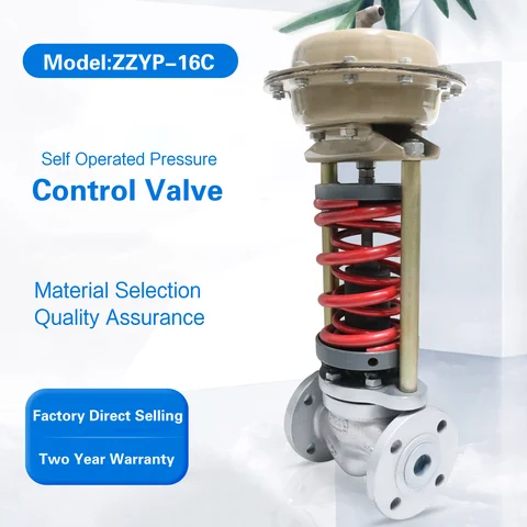 Buy Zzyp-16c Cast Steel Self Operated Pressure Flange Control Valve from Chengdu Qusu Technology ...