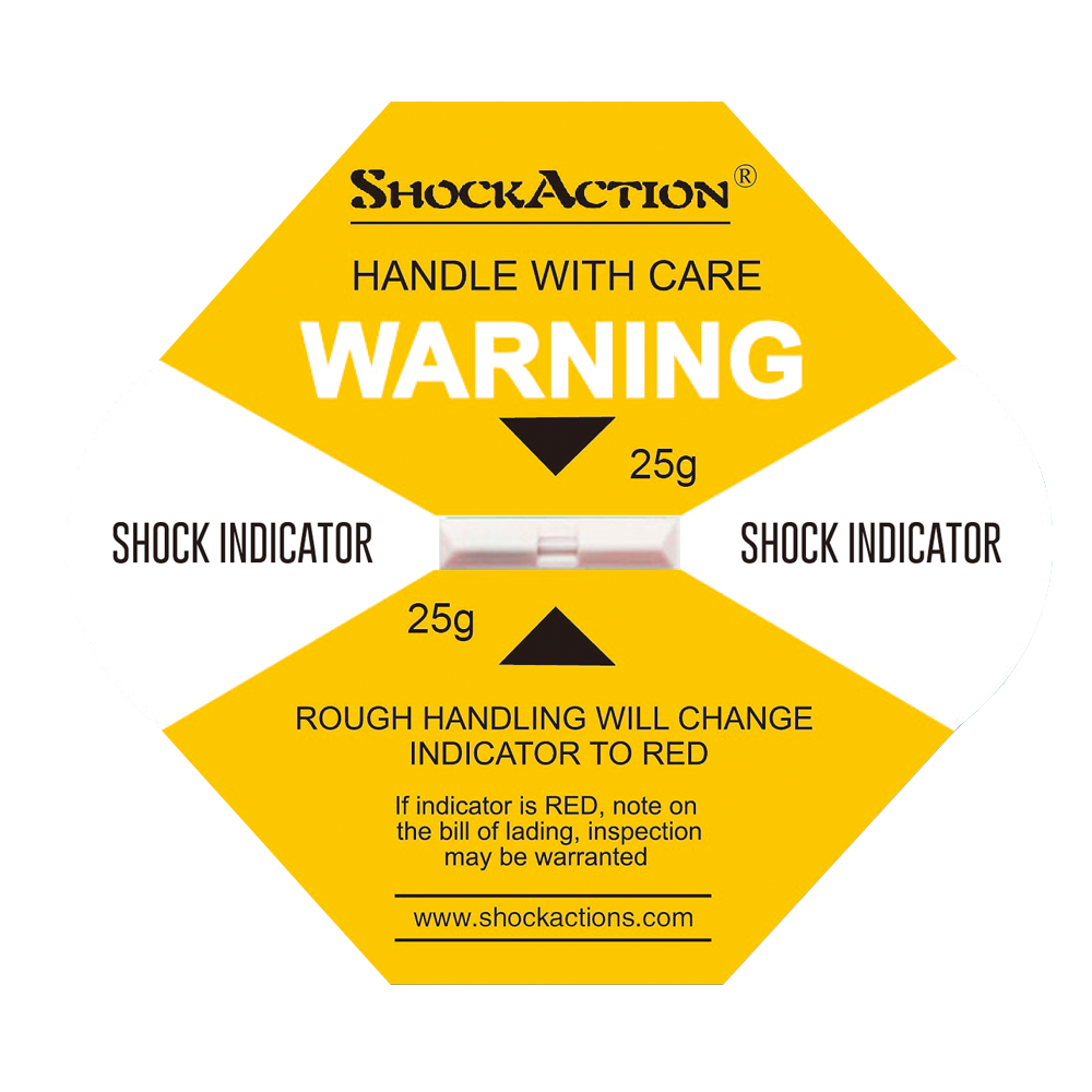 Buy Shockaction Impact Indicator Label Shock Indicator Sticker 25g-100g ...