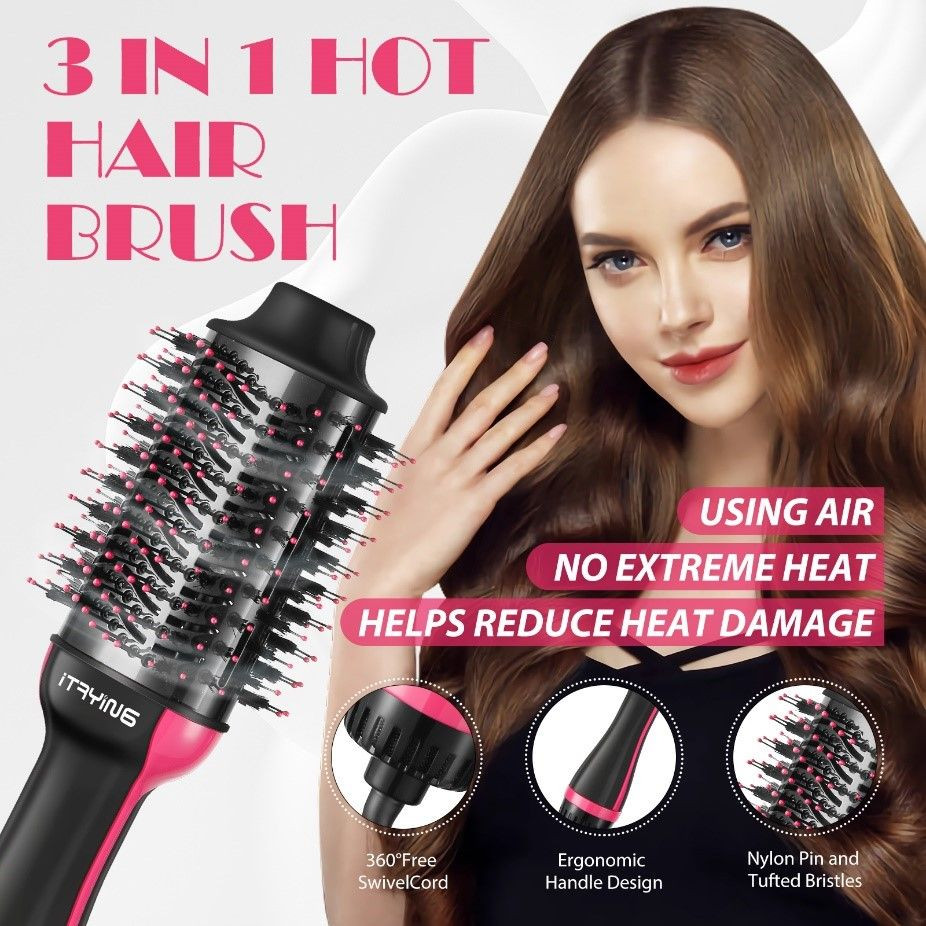 Buy Black Big Head Hot Air Comb from Zhongshan Dorne Technology Co ...