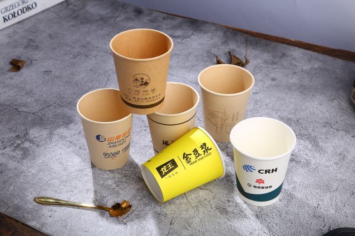 Buy 10 Oz Normal Size Coffee Pp Plastic Cups With Lids from Company ...
