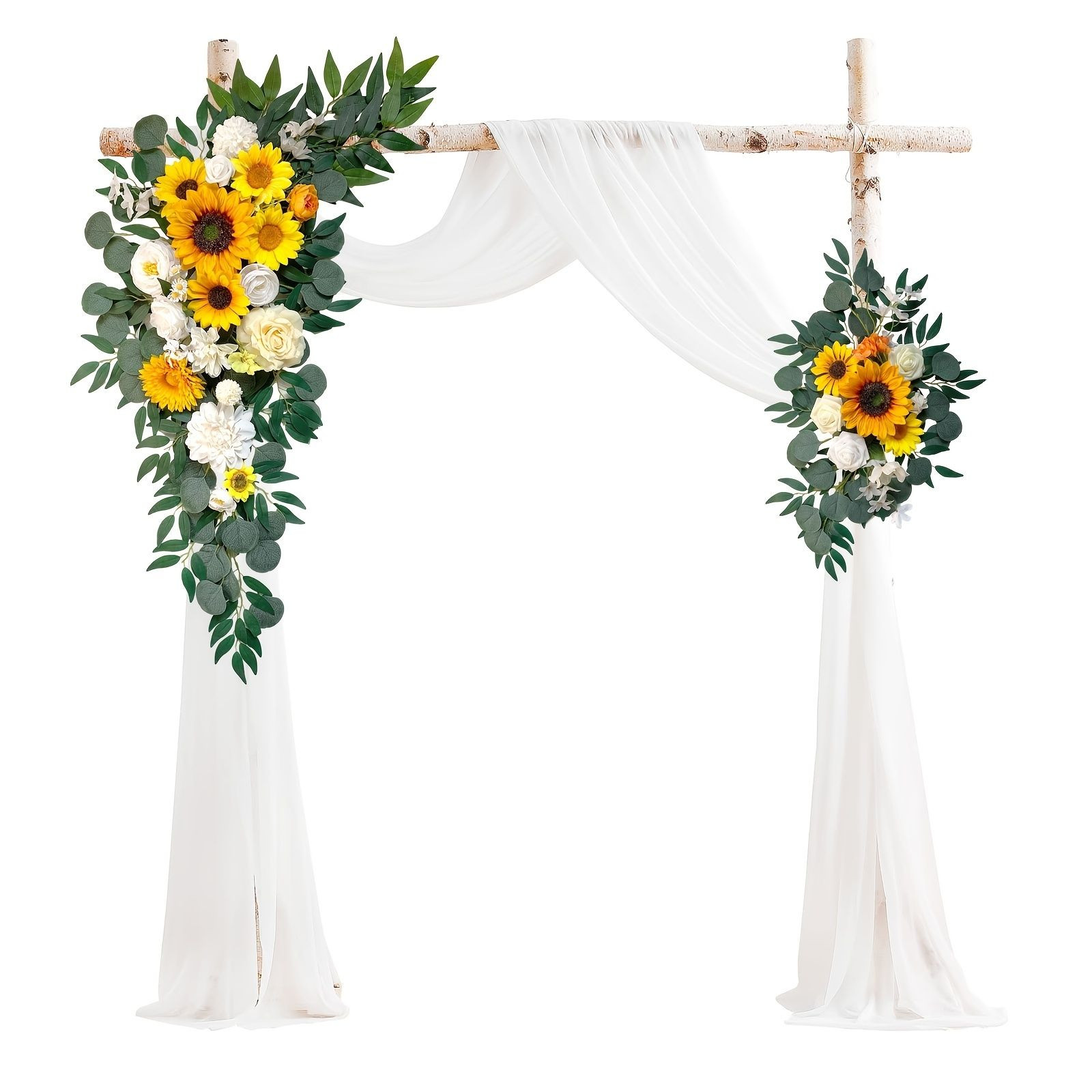 Buy Spring Sunflower Arch With White Veil from Sunland Supply Chain ...