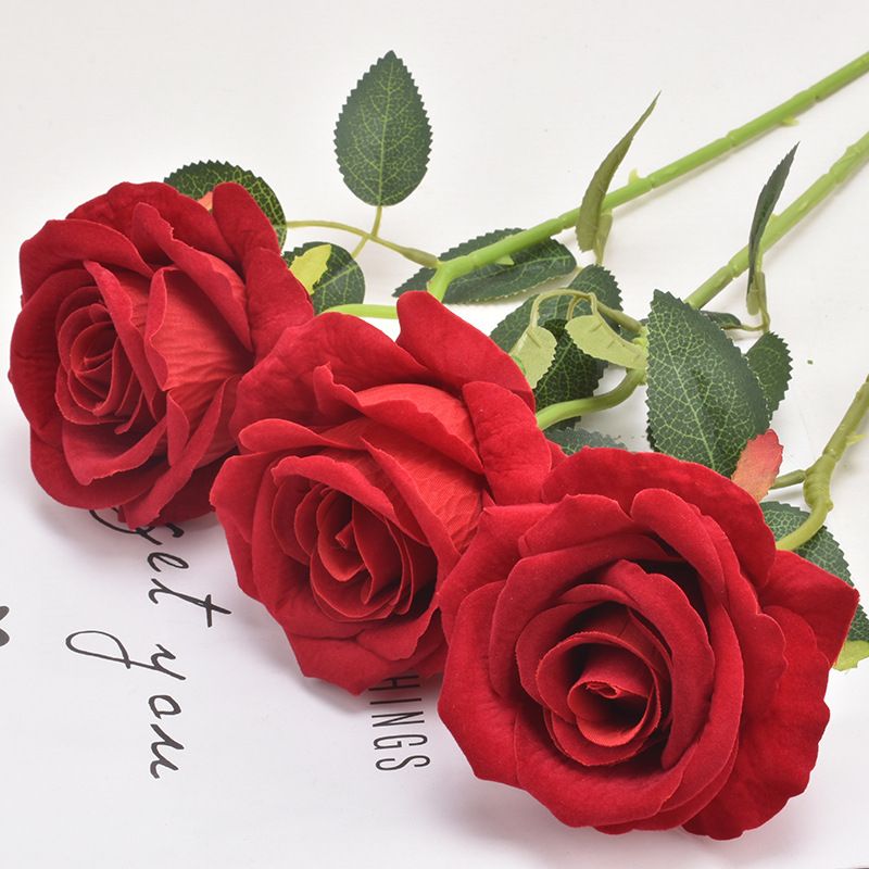 Buy Fake Plastic Simulation Artificial Rose Flowers For Home Wedding ...