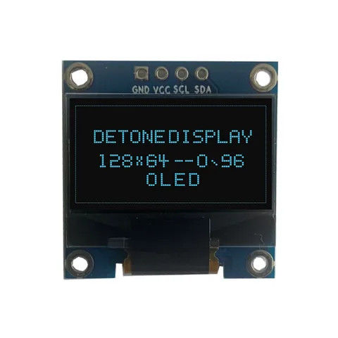 Buy 0.96 Inch 128x64 Oled Screen Panel Blue Or White Display Module I2c ...