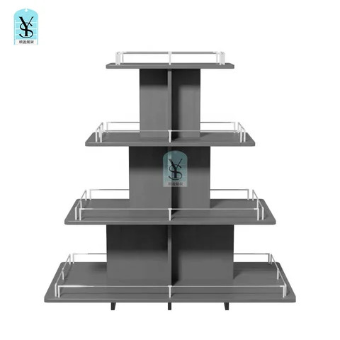 Buy 1-4 Tier Round Tiered Display Table Wooden Product Display Stand ...