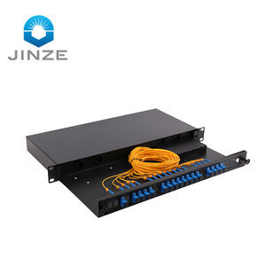 Buy 19 Inch 1u 2u Rack Mount Slide Rail Drawer Fiber Optic Plc Splitter ...