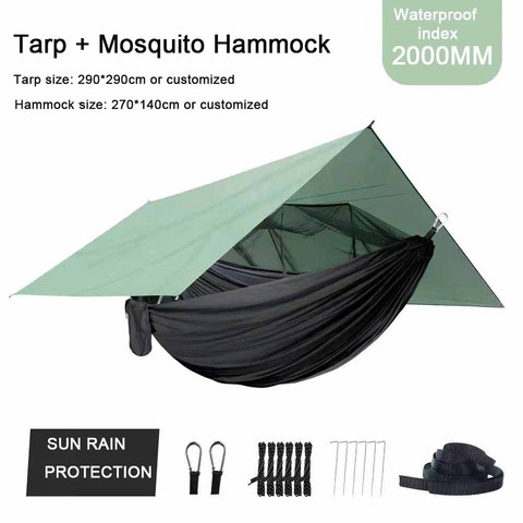 Buy 210t Nylon 2 Person Portable Outdoor Parachute Camping Nylon Tent ...