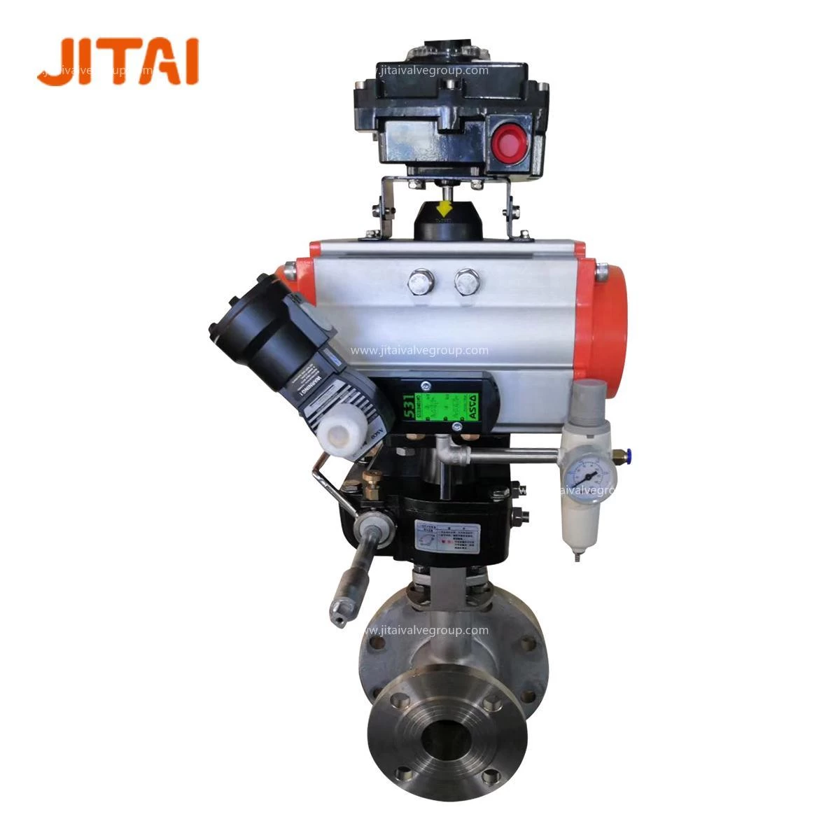 Buy 3 Inch Air Operated Unibody Ball Valve With Overide Gearbox from ...