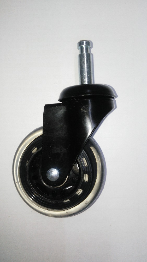 Buy 3 Inch Office Chair Caster Clear Pu Wheel Furniture Caster Single ...