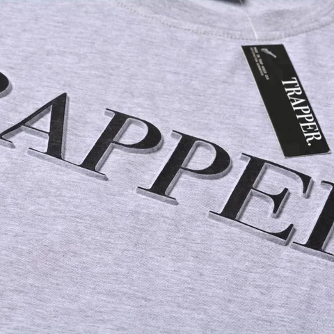 Buy 3d Embossed Logo Gray Men T Shirt Unisex Custom Embossing Logo ...