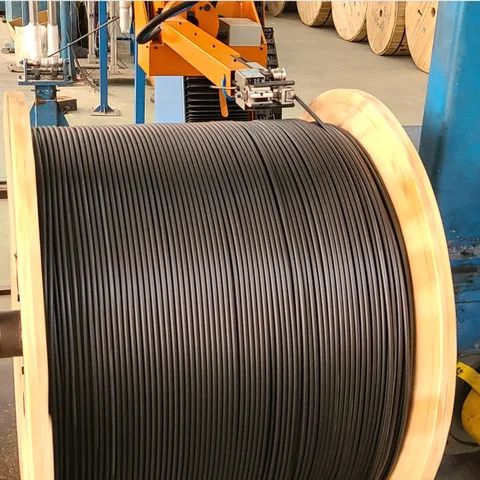 Buy 4 Core Fiber Optic Cable 6mm Pe Sheath Gyfxy Round Type Ftth Cables ...