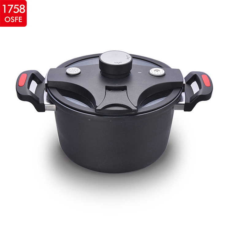 Buy 6 Litre Nonstick Aluminium Low Pressure Induction Hot Pot Pressure ...