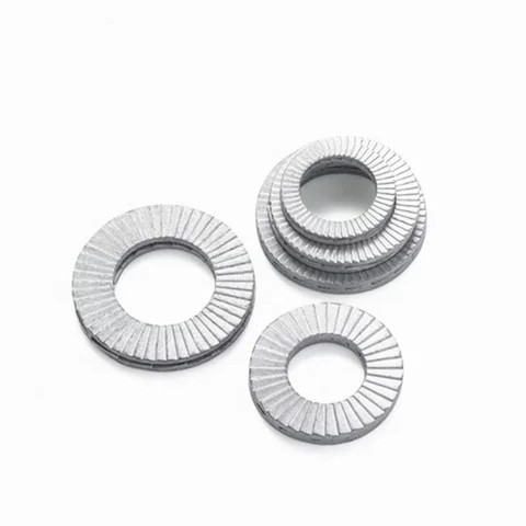 Buy 65 Mn Dacromet Din 25201 Double Fold Self Locking Washers Safety Knurling Wedge Lock Washers ...