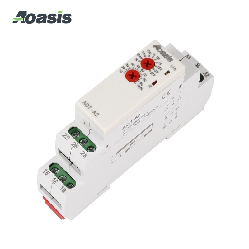Buy Aoasis Aot-a2 Din Rail Electronic Timer Relay Single Function Time ...