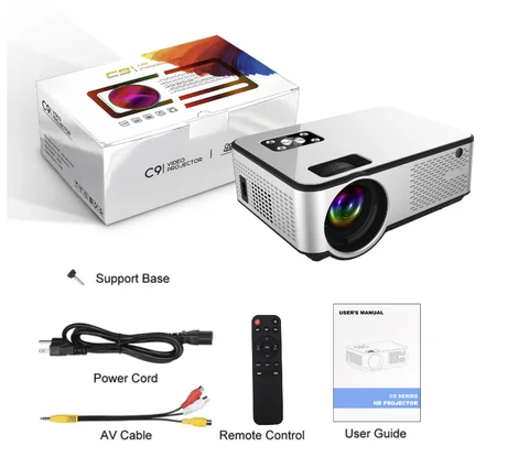 Buy C9 Hd Projector Multimedia Portable Video Projector Smart Proyector ...