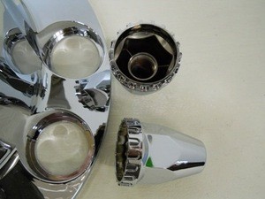 Buy Chrome Semi Truck Wheel Center Caps Wheel Rear Front Axle Covers ...