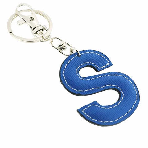 Buy Custom Leather Keychain Wholesale Letter Alphabet Leather Keychain ...