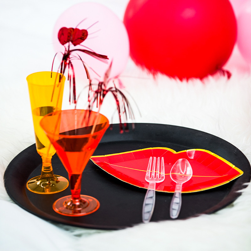 Buy Custom Printed Wedding Lips Disposable Paper Plates For Valentine ...