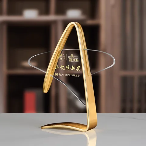 Buy Custom Sports-themed Metal Crystal Trophy Plaque Outstanding ...