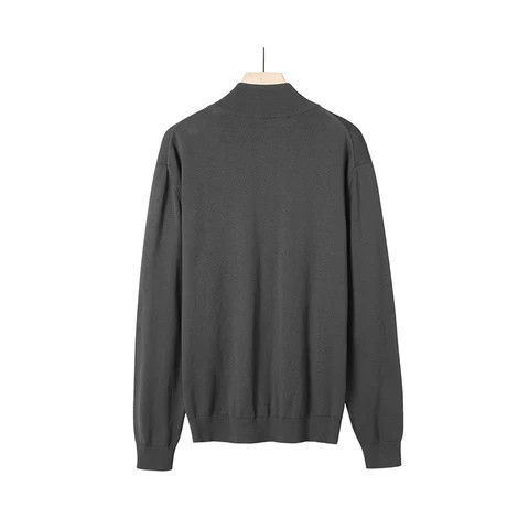 Buy Customized 100% Eco-cotton Mens Mock Collar Open Chest Zip Long ...